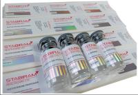 China Pharma Lab Hologram Laser 10ml Vial Label Stickers With Glossy Finish for sale