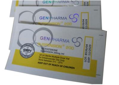 China Plastic Waterproof vial Vial Labels Strong Adhesive , vial Bottle Labels for sale
