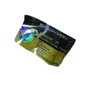China Gen Pharma Laser Printing Waterproof vial Vial Labels For 10ml vial for sale