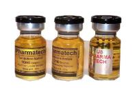 China Gold Glossy Paper Water Proof vial Vial Labels For tren Aceate for sale