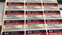 China Tren Enanthate 10ml Vial Labels On Vinyl For Anabolic for sale