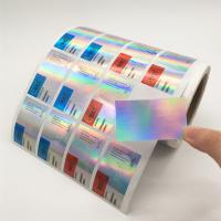 China Glass Vial 10ml Hologram Medication Label Stickers for sale