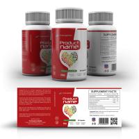 China Supplement PVC Private Printable vial Bottle Labels for sale