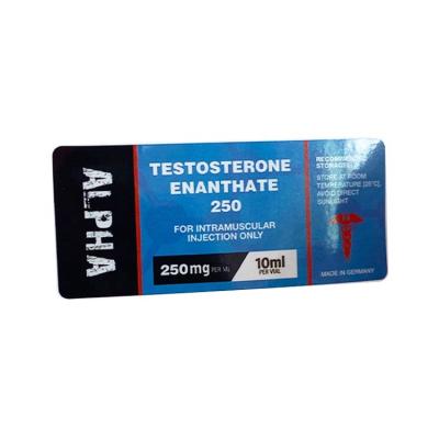 China 20ml Injection Pharmaceutical Glossy vial Bottle Labels for sale