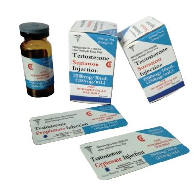 China test Propionate 6x3cm 10ml Hologram Sticker Labels for sale