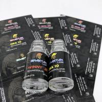 China Black Printing 60*30mm 80gsm Paper Glass Vial Labels for sale