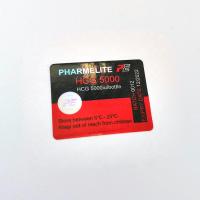 China Self Adhesive 2ml Glass Vial Labels For HCG 5000IU for sale