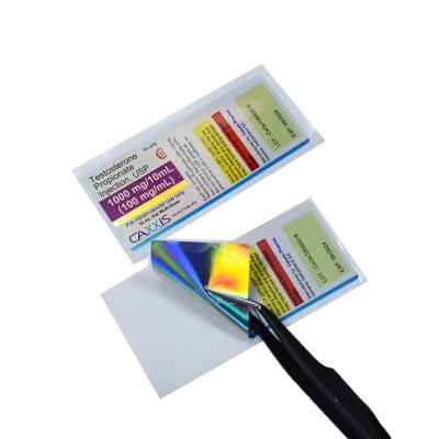 China Medicine Packaging Glass 10ml Vial Labels For vial Bottle for sale