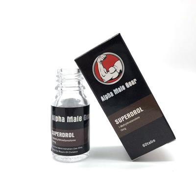China 250gsm White Cardboard Alpha Male Gear Superdrol Vial Labels And Boxes for sale