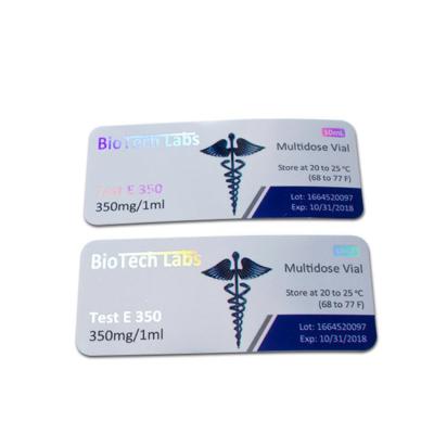 China Laser Adhesive Propionate vial Glass Vial Labels for sale