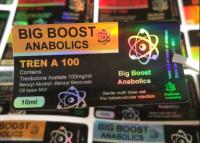 China Big Boost Anabolics Tren A 100 10ml Vial Labels for sale