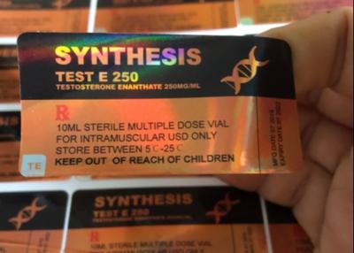 China Synthesis Anabolics test Enanthate 250mg 10ml Vial Labels for sale
