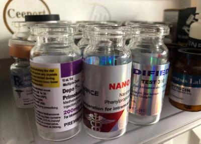 China PET Hologram Enanthate test 10ml Vial Labels for sale