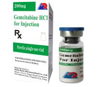 China Gencitabine HCL 200mg Injection 10ml Vial Labels For Singel Use for sale