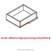 China Acrylic Groove Maker Acrylic Precision Trimming Machine 45 Bevelled Edge Automatic Chamfering Machine for sale