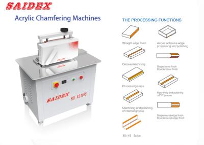 China 220v Acrylic Polishing Machine High Speed Steel Fillet Maker One Go Polishing At 45 Degree Angle for sale