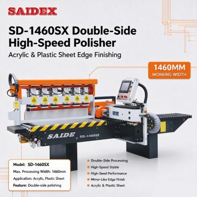 China Double Side High Speed Acrylic Polishing Machine with Speed Control for Acrylic Edge Polishing Machine for sale