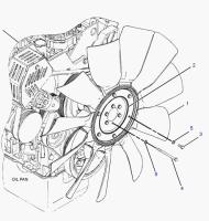 China C7 Engine Fan Blade 230-2892 for 325D Excavator Cooling System Spare Parts for sale