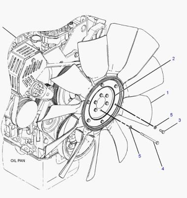China C7 Engine Fan Blade 230-2892 for 325D Excavator Cooling System Spare Parts for sale