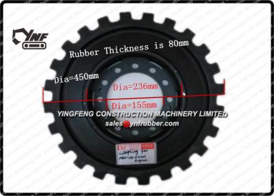 China AA Type 270x24T Excavator Rubber Coupling for Diesel Engine 24 Teeth for sale