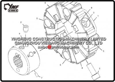 China Excavator 330D 330D L C9 Engine Hydraulic System Coupling Group 2870169 for sale