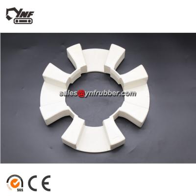China YNF 240H Excavator Shaft Coupling Flexible Rubber Assembly PU+AL CE Certified White for sale