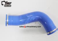 China Blue Silicone Air Intake Intercooler Hose YNF03278 VOE14618181 for EC210 EC210B EC240 EC290B Excavator for sale