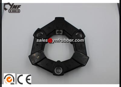 China Black Hydraulic Pump Excavator Coupling , 16AS / 16A Rubber Shaft Coupling for sale