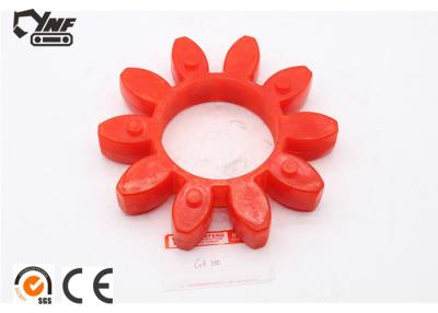 China Natural Rubber Jaw Spider Coupling 224x113x38mm Red Color Flexible Shaft Coupling for sale