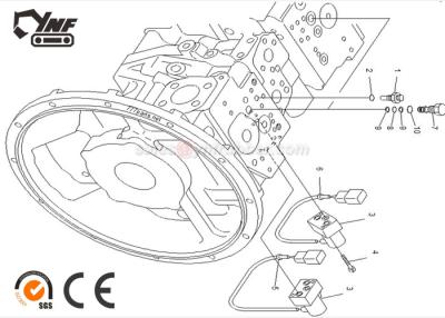 China PC200-7 Excavator Pilot Valve 702-21-55901 Steel Hydraulic Control Valve 21 MPa for sale