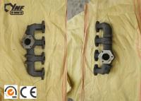 China Cast Iron 4D31 Diesel Engine Exhaust Manifold Silver Color for Excavator Forklift for sale