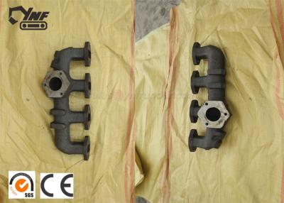 China Cast Iron 4D31 Diesel Engine Exhaust Manifold Silver Color for Excavator Forklift for sale