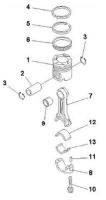 China Komatsu PC400-7 Excavator Engine Piston 6152-32-2510 | 1 Piece MOQ | 1-3 Day Delivery for sale
