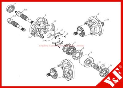 China Komatsu Excavator Hydraulic Parts HPV35 HPV55 Piston Pump Series PC60 PC120 PC200 PC300 PC400 PC650 for sale