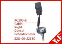 China Komatsu PC200-8 Excavator Right Console Potentiometer 22U-06-22380 - OEM Replacement Part for sale