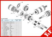 China Kawasaki NVK45 DNB Hydraulic Pump Parts High Pressure Long Life Excavator for sale