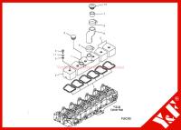 China Komatsu PC200-7 Excavator Parts: Gasket 6732-11-8181, Hose 6130-12-8720, Cap 6130-12-8610 for 6D102 Engine for sale