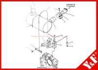 China Komatsu PC200-7 Excavator Muffler 6738-11-5510 U-Bolt Clamp Plate Set for sale