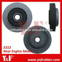 China Excavator Rear Engine Cushion Rubber Engine Mounts E312 Front Natural Rubber 25 Years Experience for sale