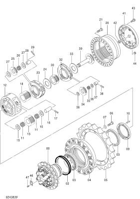 China Hitachi Carrier Assembly Part 1032486 for ZX200 ZX240 ZX250 Excavator Models with 3-Month Warranty for sale