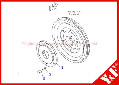 China Komatsu Excavator Coupling 203-01-67160 Main Power Take Off 12mm Bolt for sale