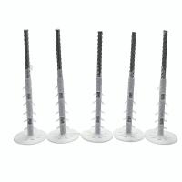 China 60×200MM HDPE Plastic Insulation Anchors with 8MM Steel Nails for Building Panels & Roofing (ISO9001 Certified) for sale