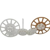 China 50MM PP PE Plastic Insulation Washers - ISO9001 Certified Split Nail Washers for Roof/Wall Construction for sale