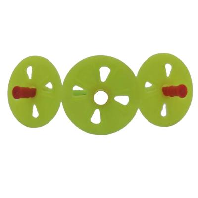 China 8MM Plastic Insulation Fasteners for Wall Anchors - ISO9001 Certified, 1.12KN Capacity, Green PP Material for sale