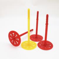 China 10MM PP Gas Gun Insulation Nail Anchors for House Wall - ISO9001 Certified (White/Yellow/Red) for sale