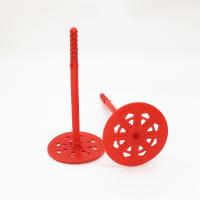 China 10MM PP Gas Gun Insulation Nail Anchors for House Wall - ISO9001 Certified (White/Yellow/Red) for sale