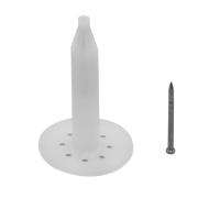 China HDPE Plastic Insulation Anchor Nail with Washer - 25MM-250MM Length, ISO9001 Certified for sale
