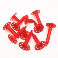 China 50MM HDPE Plastic Insulation Nail Anchor - High Load Capacity, ISO9001 Certified (White/Black/Red/Yellow/Grey) for sale