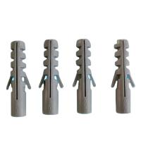 China 6×30mm PP/PA Plastic Anchor Wall Plug - Grey Nylon Sleeve Anchor with ISO9001 Certification for sale