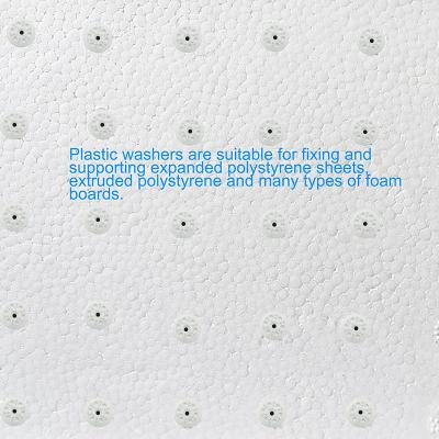 China ISO9001 Certified UV-Resistant Plastic Insulation Nail Washer - 10 MPa Tensile Strength, Flame Retardant for sale
